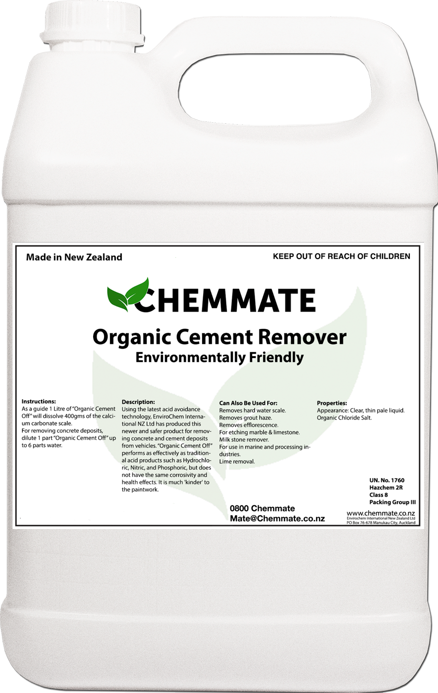 Organic Cement Remover – Eco-Friendly Cement & Concrete Cleaner